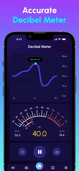 iPhone 變身專業分貝計 Decibel Meter – dB Noise Level 限時免費！噪音監測、居家必備
