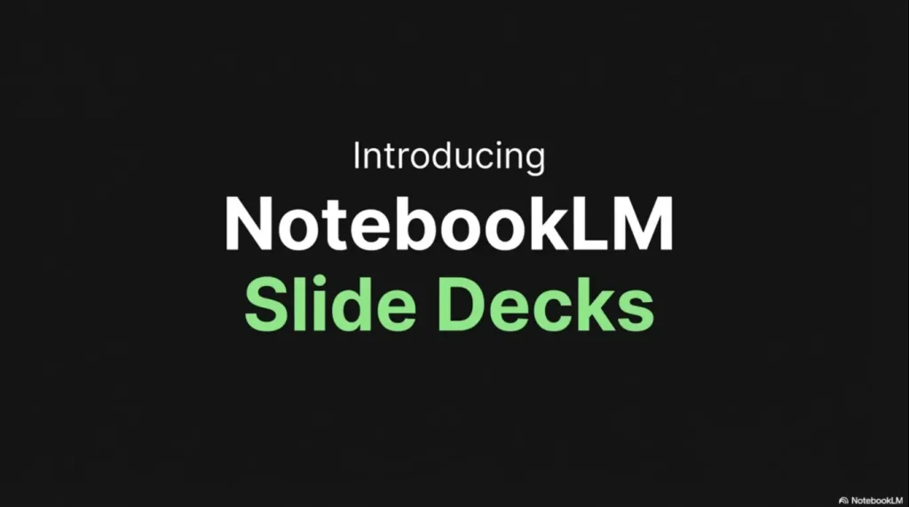 NotebookLM 推出 Slide Decks 投影片，Nano Banana Pro 助攻一鍵生成 AI 簡報